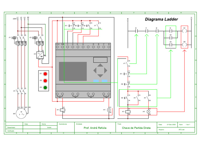 Diagrama de Comando Versus Diagrama Ladder - 1 | PDF