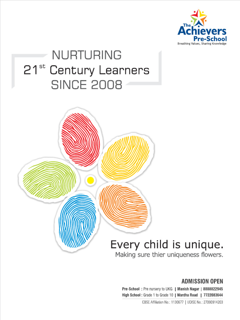 The Achievers Preschool Brochure | PDF