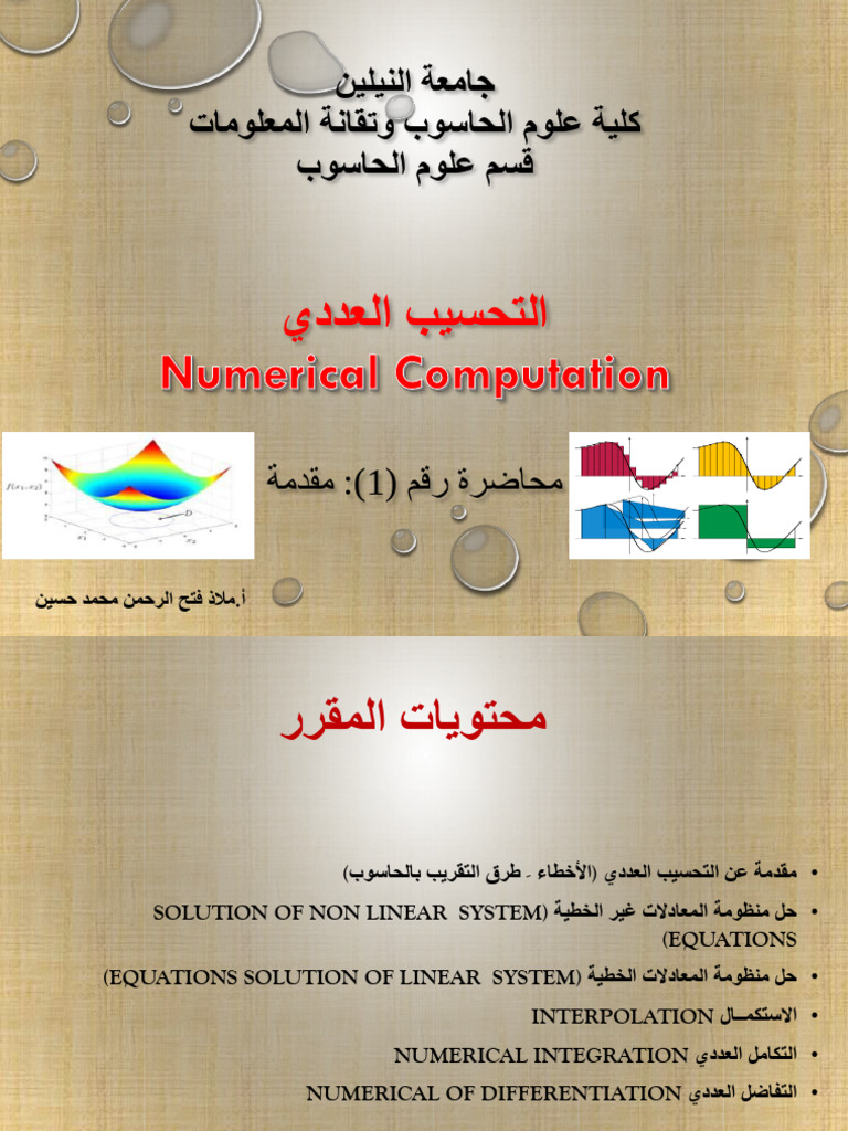 Numerical Computation | PDF