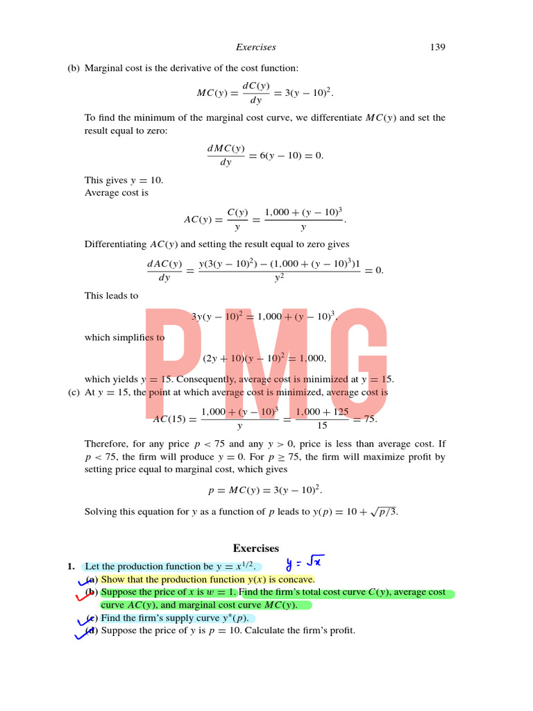 PMG CH-8 Serrano Solutions | PDF | Average Cost | Marginal Cost