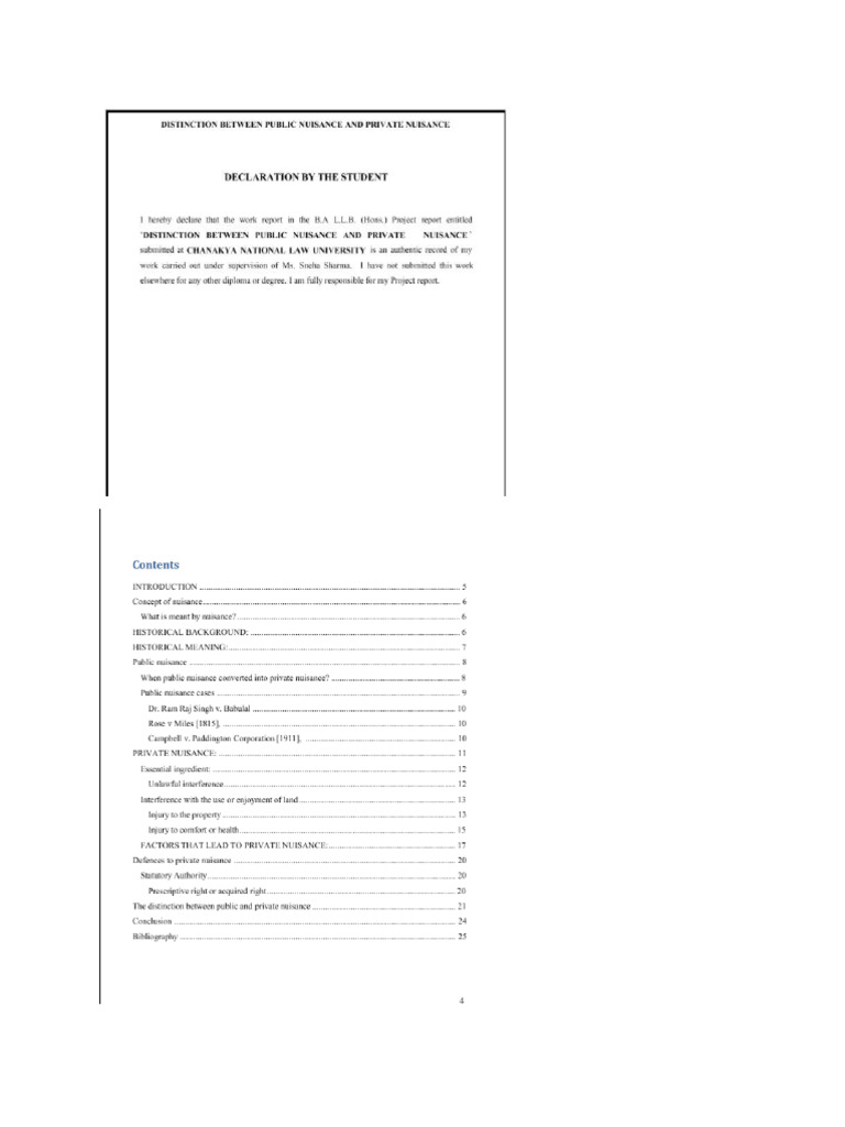 Public And Private Nuisance Pdf