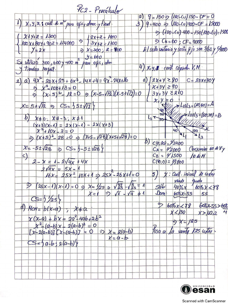 PC2-Solucionario 2024-1 | PDF