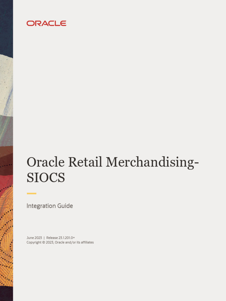 Merch Siocs 2312010 Integration Guide | PDF | Databases | Table (Database)