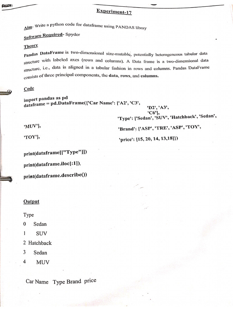 Python Code and Viva Voce | PDF