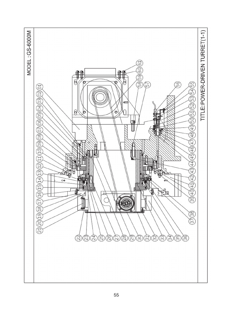 GS-6000 Turret Parts List | PDF | Manufactured Goods | Machines