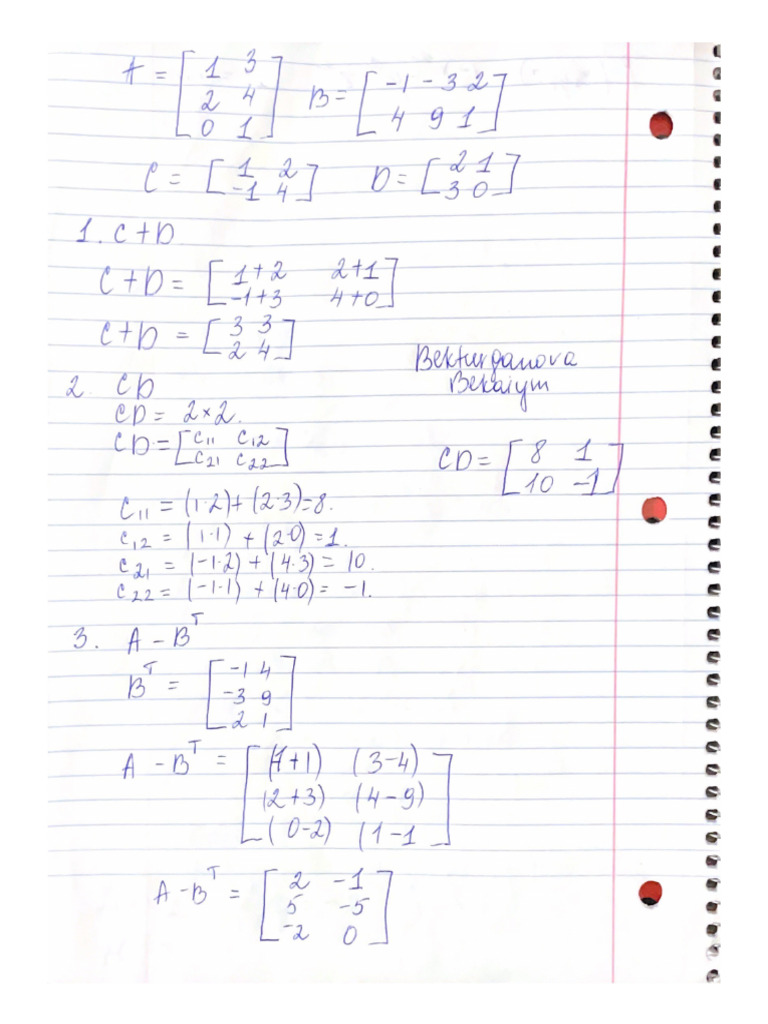 Math Quiz 4 | PDF