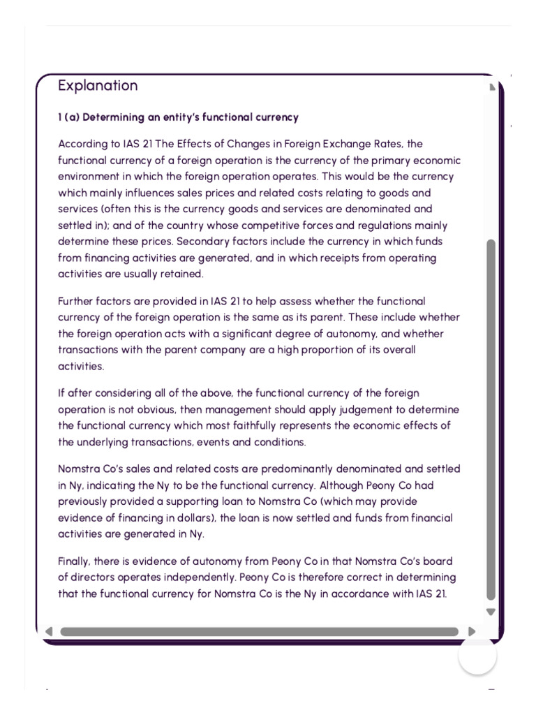 ACCA SBR (UK) Past Papers - Question 1a - June 2024 CBE | PDF ...