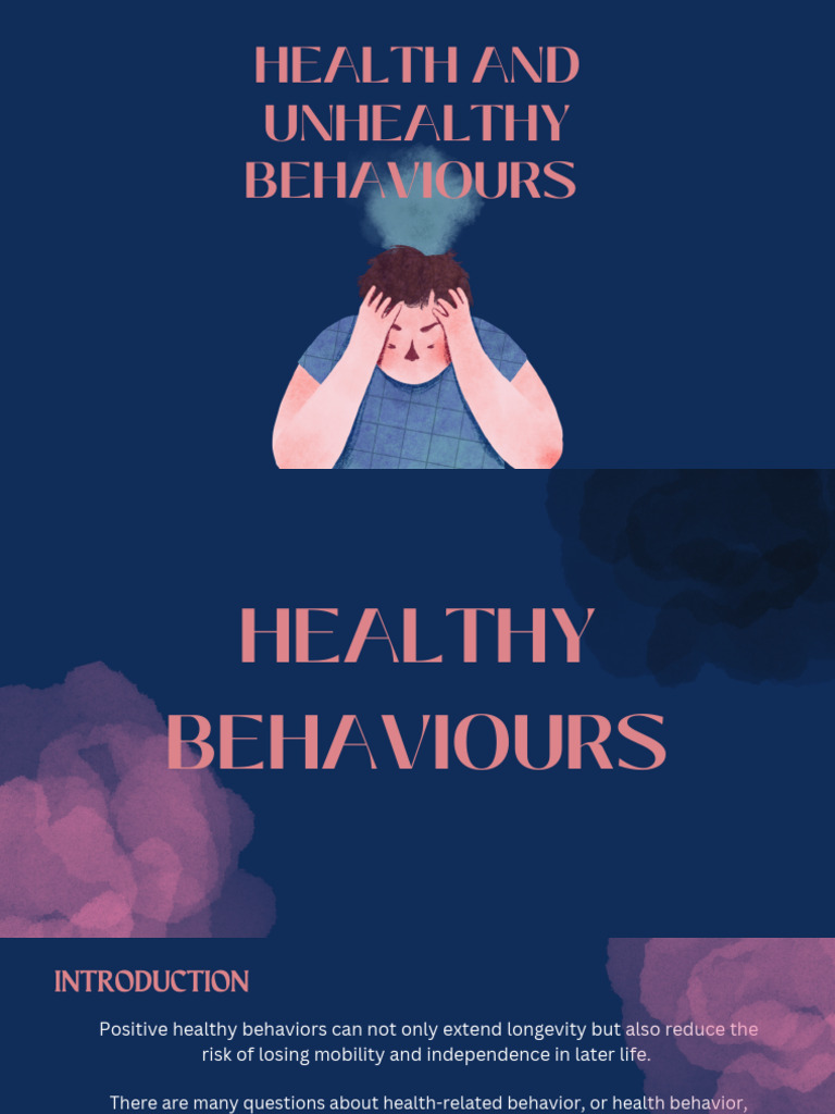 Healthy vs Unhealthy Behaviors Explained | PDF | Mental Health | Behavior