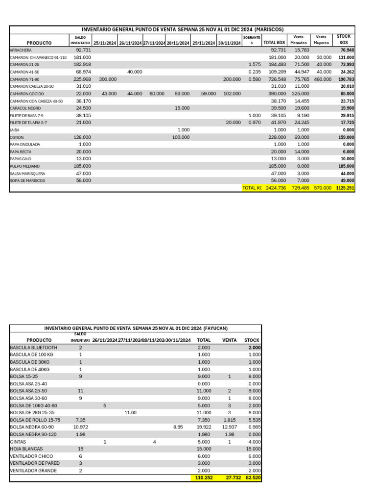 Inventario General 03122024 | PDF