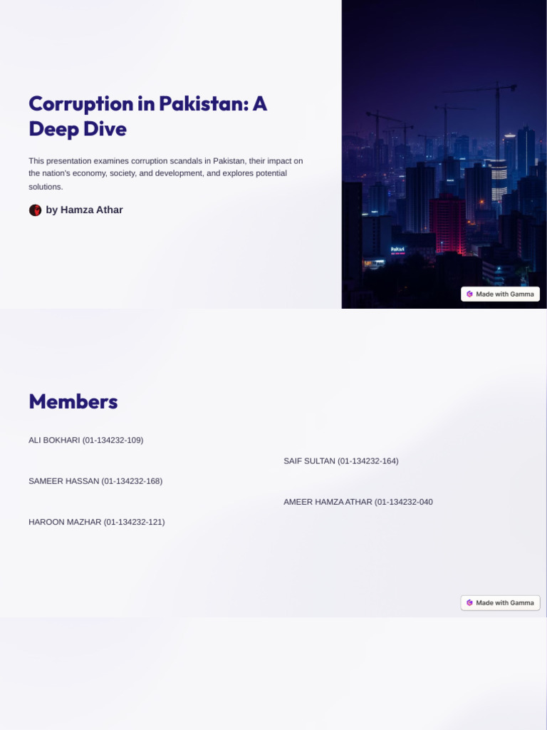 Corruption in Pakistan A Deep Dive | PDF | Political Corruption ...