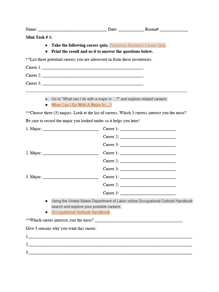 College Choice Worksheet | PDF | Economies