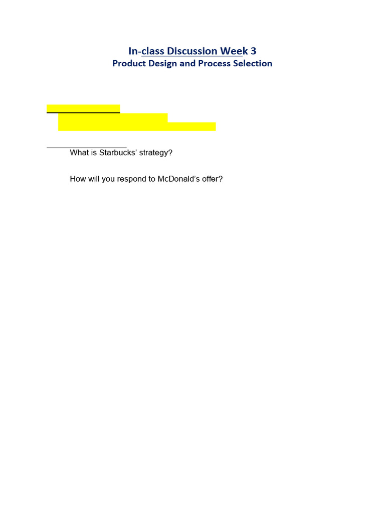 Topic 3 - Product Design and Process Selection | PDF | Liberal Arts ...