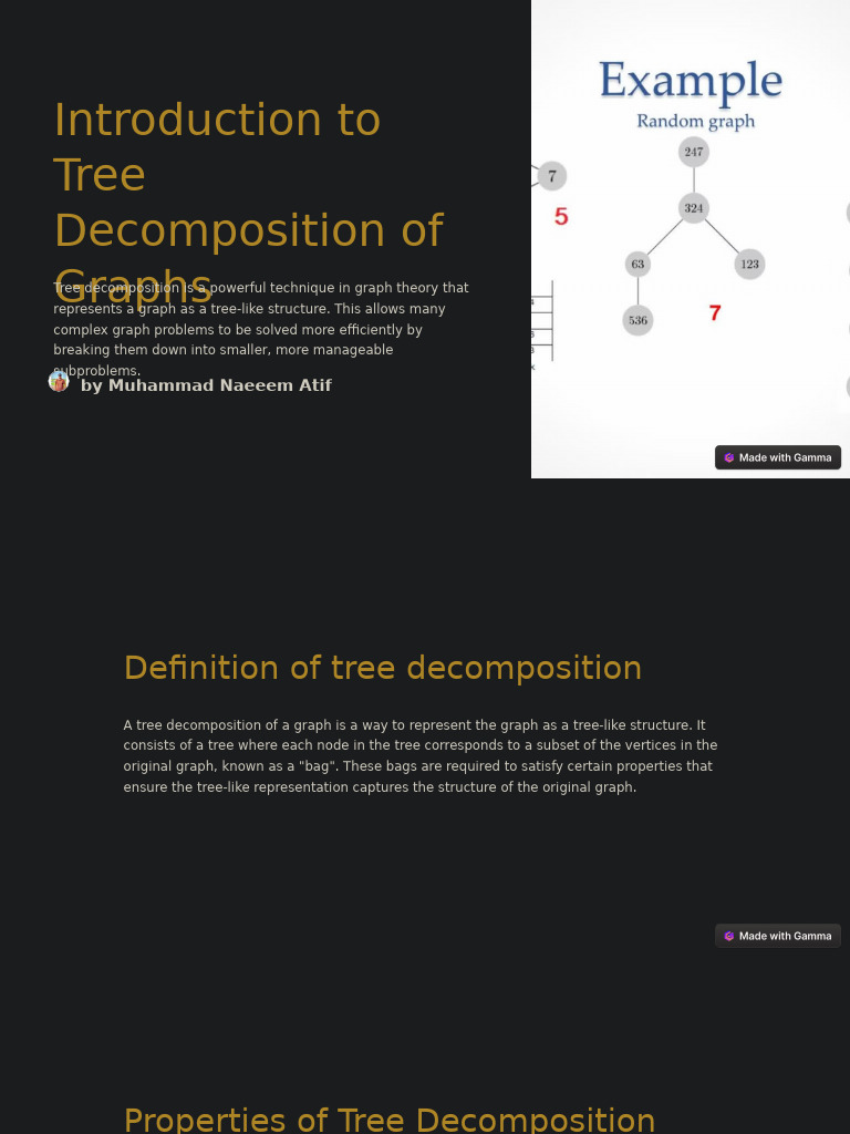 Introduction To Tree Decomposition of Graphs | PDF | Theoretical Computer Science | Graph Theory