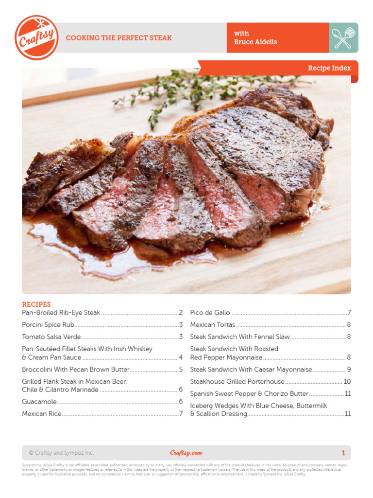 Cooking The Perfect Steak - Recipes | PDF | Steak | Grilling