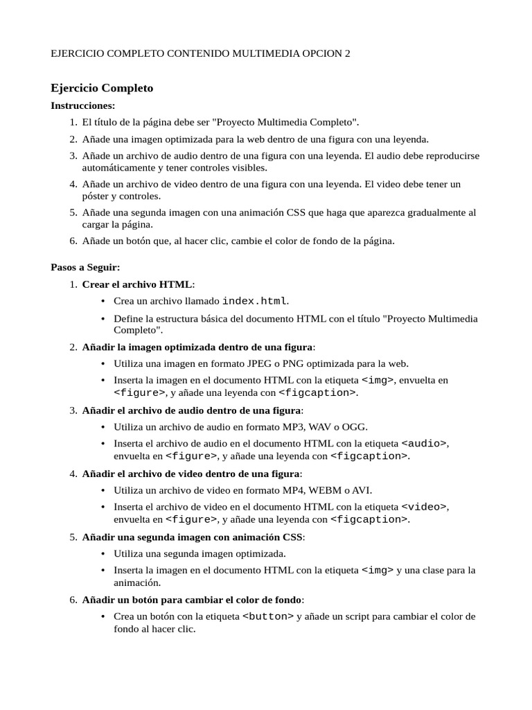 Ejercicio de Examen Contenido multimedia completo CSS opcion 2 | PDF ... Ejercicio de Examen Contenido multimedia completo CSS opcion 2 | PDF ...