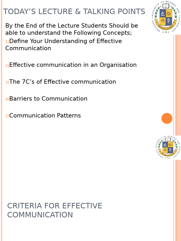 Effective Communication for Students | PDF | Communication | Information