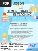 Demonstration Method in Teaching | PDF | Teachers | Mind