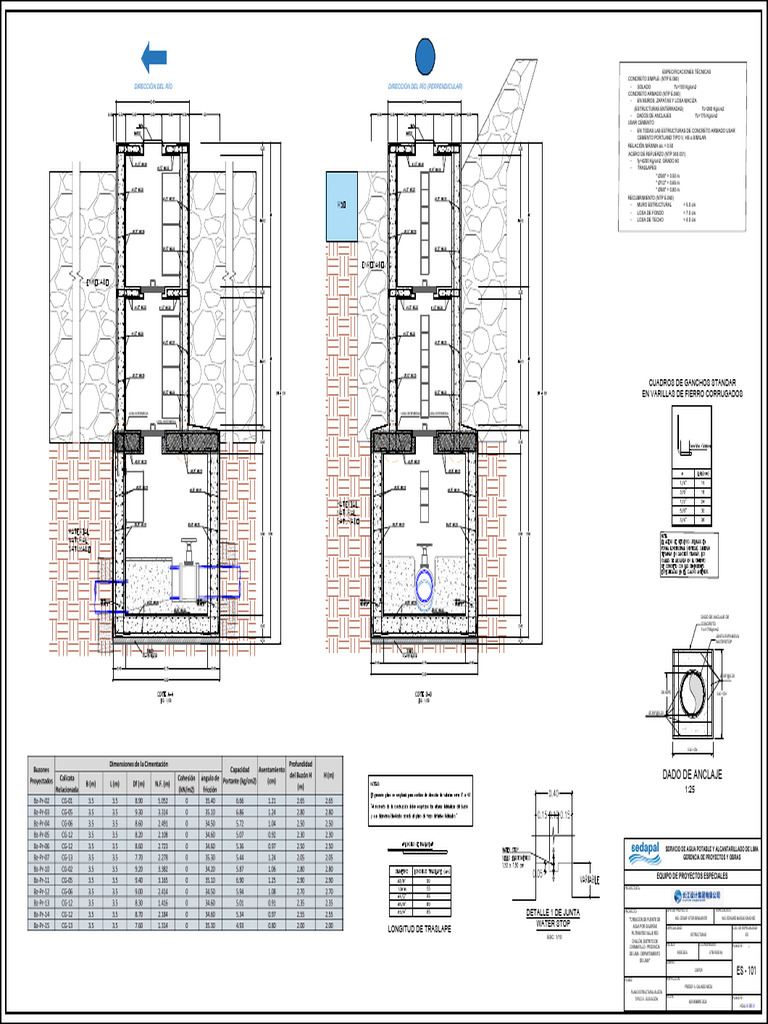 ES-101 - Plano Estructural Tipico II - Elevación | PDF | Materiales | edificio
