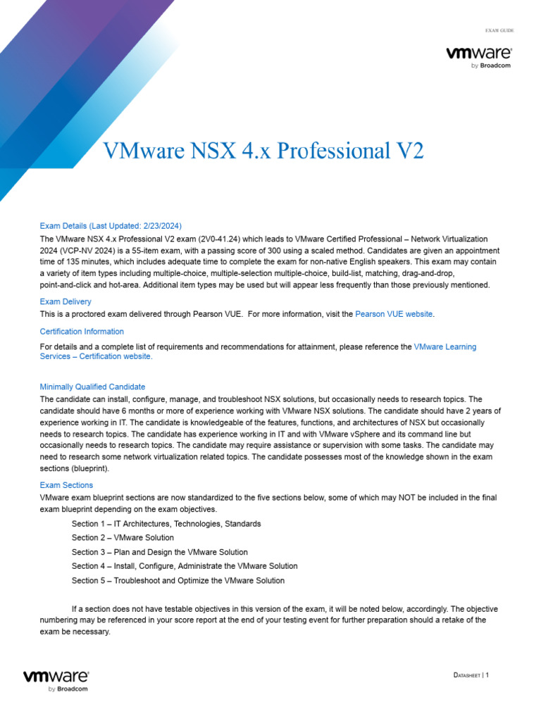 Vmware VCP NV Exam Guide | PDF | Virtual Private Network | Routing