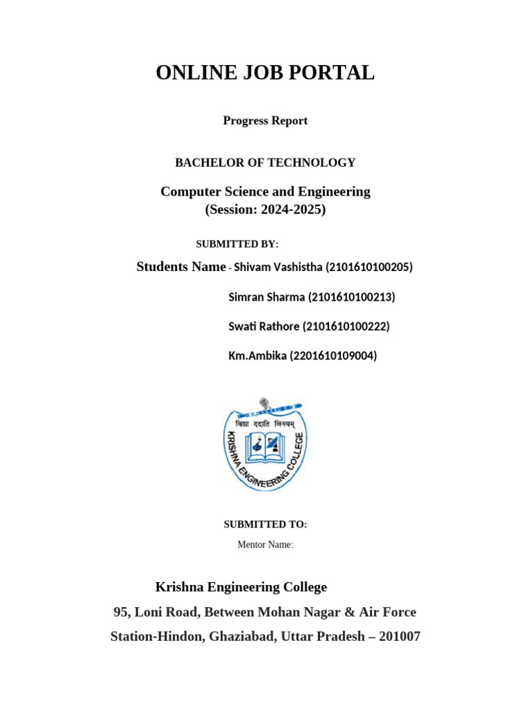 major Report | PDF | Databases | Recruitment