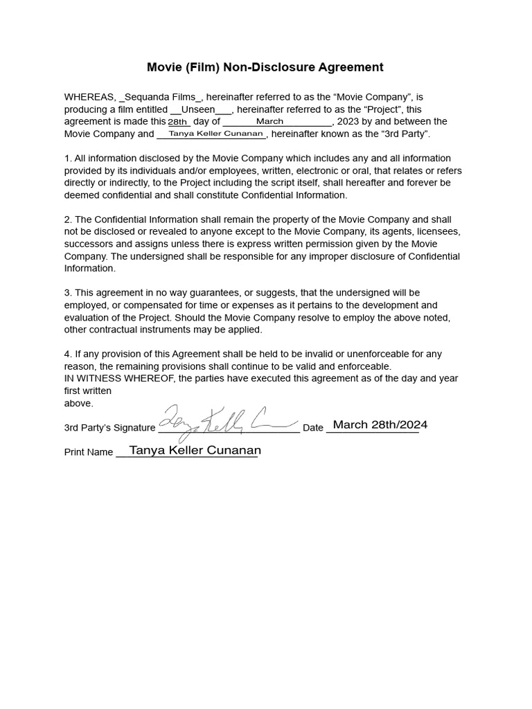 Unseen NDA - SIGNED | PDF