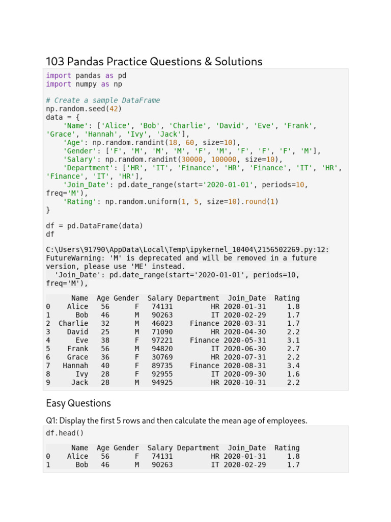 Mastering Pandas With 103 Practical Questions and Solution 1731584558 ...