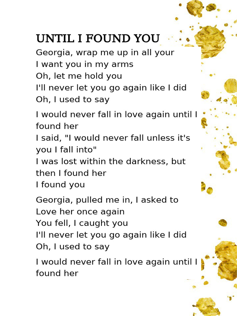 Until I Found You Stephen Sanchez PDF