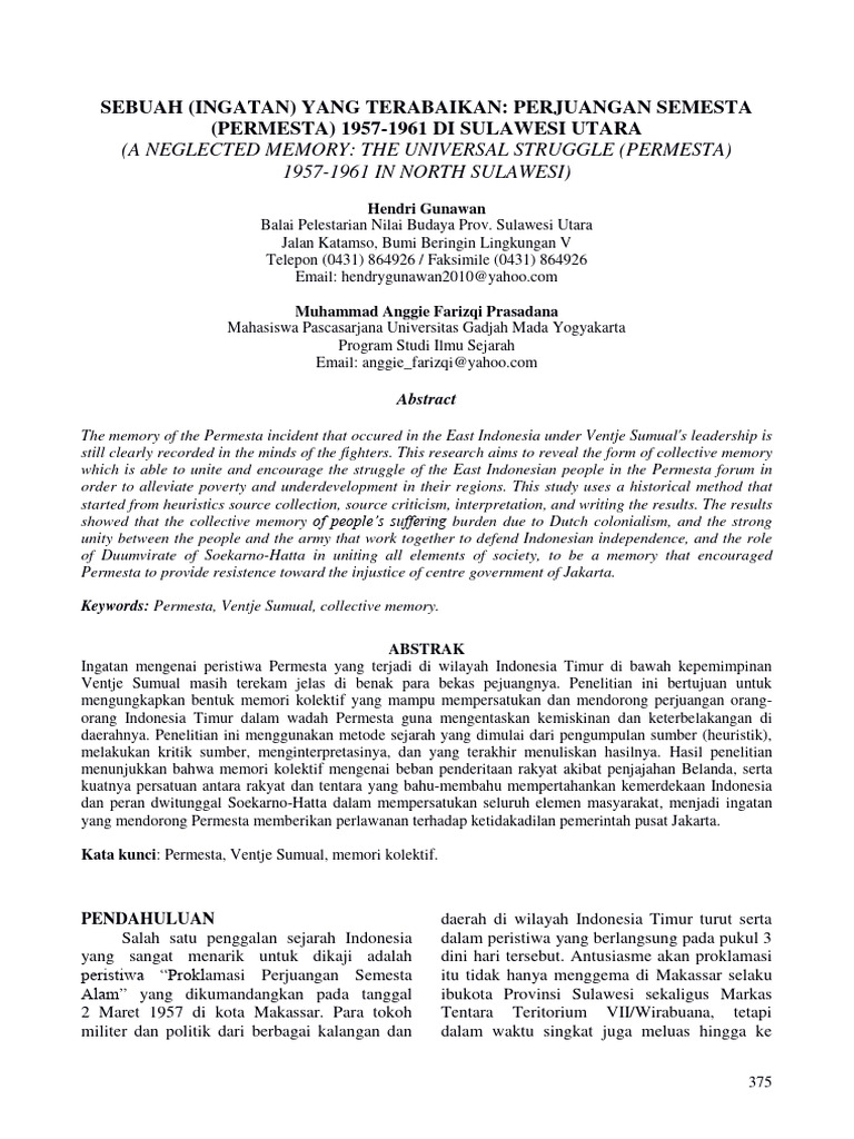 Sebuah Ingatan Yang Terabaikan Perjuanga | PDF