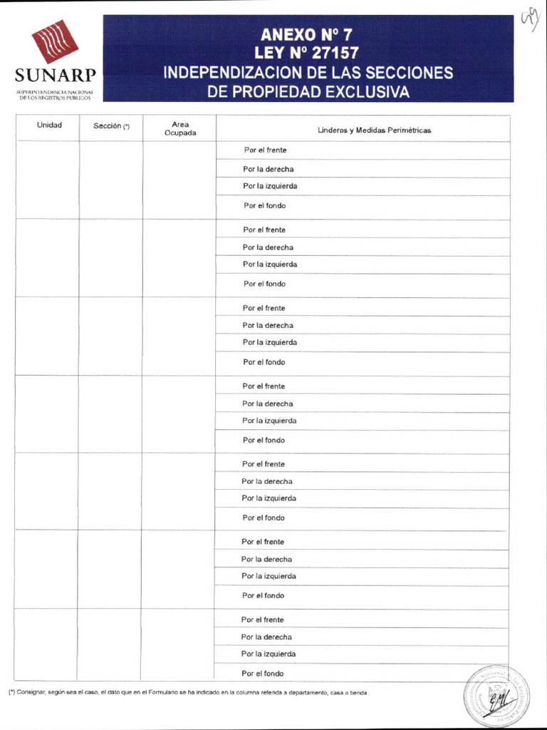 Independización de Secciones de Propiedad | PDF