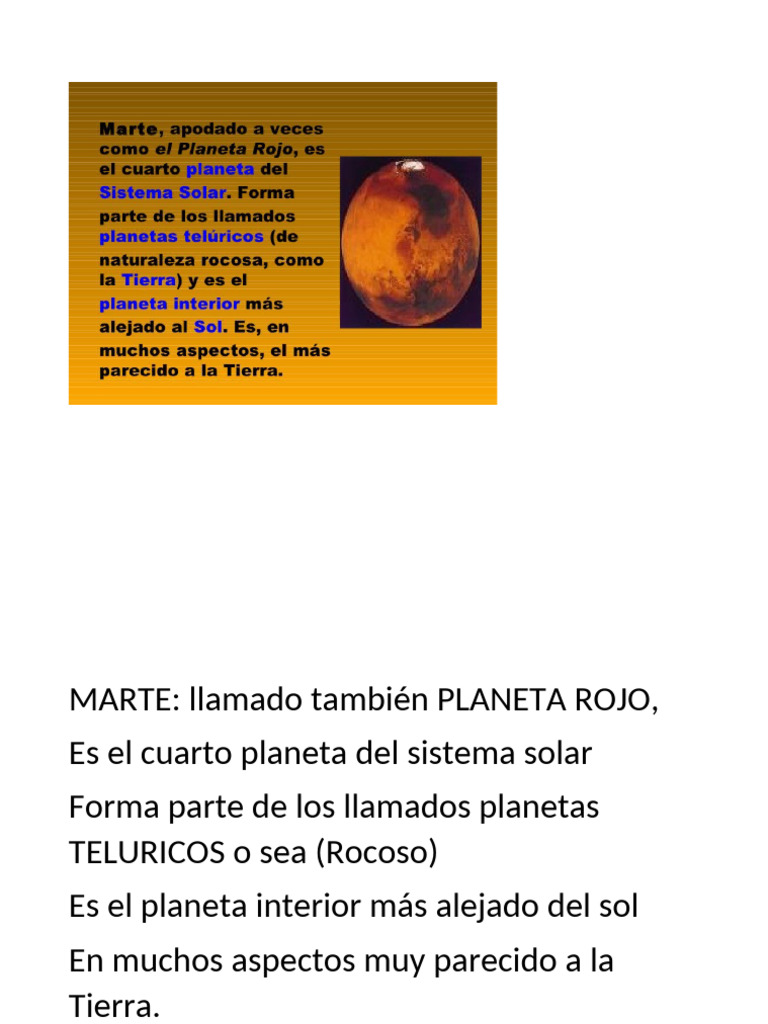 Planeta Marte | PDF