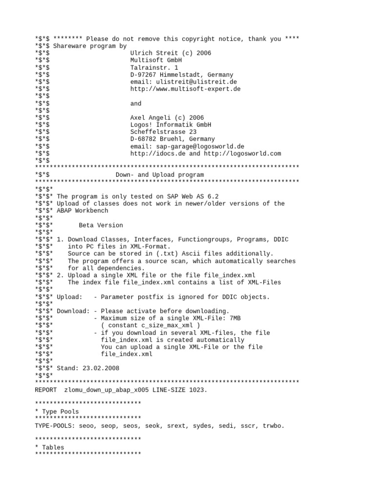 Zlomu Down Up Abap x005 72 | PDF | String (Computer Science) | Filename