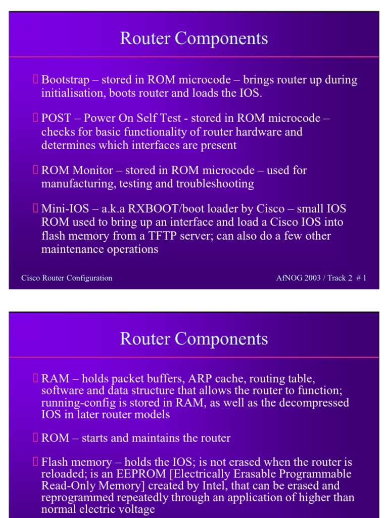 Router Commands Basics | PDF