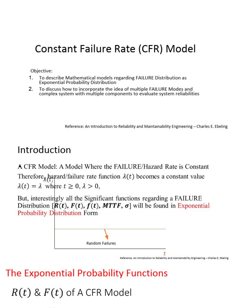 CFR Model | PDF | Reliability Engineering | Probability