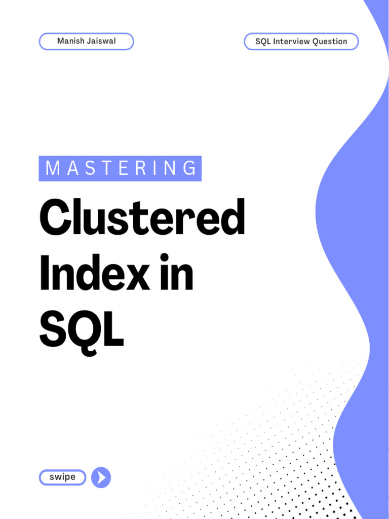 Clustered Index | PDF | Database Index | Data Management Software Clustered Index | PDF | Database Index | Data Management Software