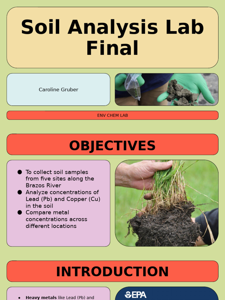 Soil Analysis Lab Final | PDF | Lead | Copper