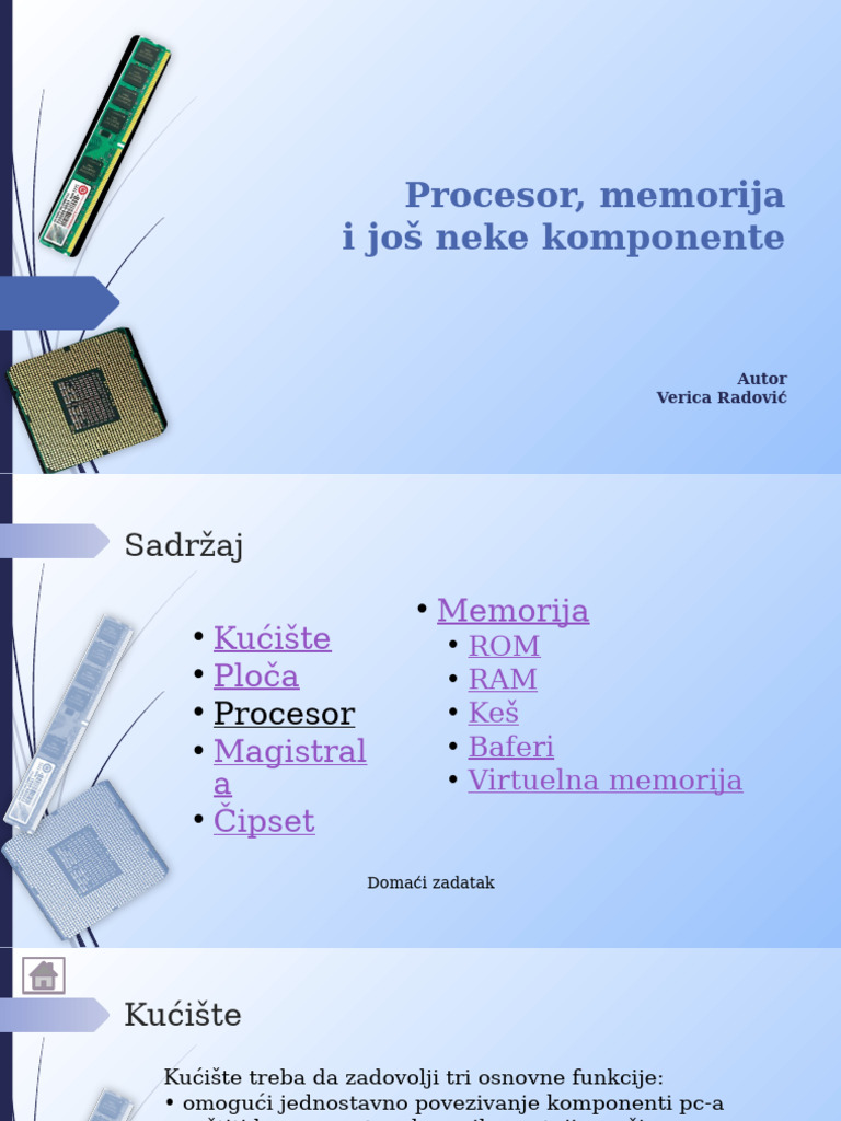 Procesor memorija | PDF