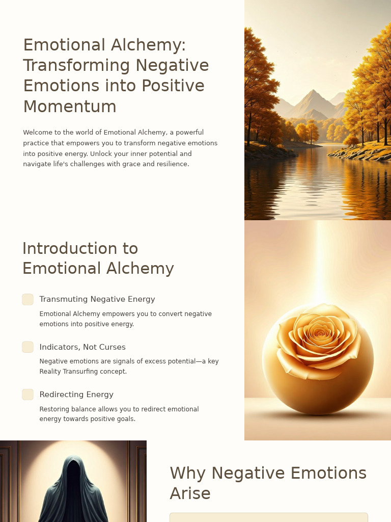 Emotional Alchemy Transforming Negative Emotions Into Positive Momentum ...