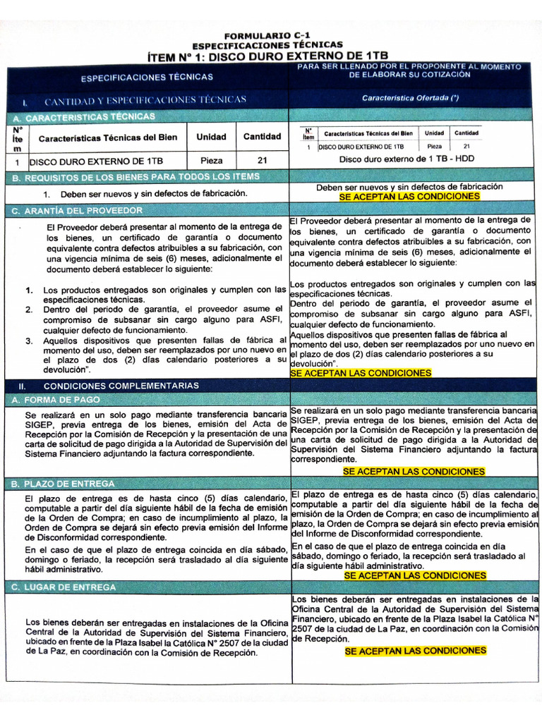 Form C-1 (Item 1) | PDF
