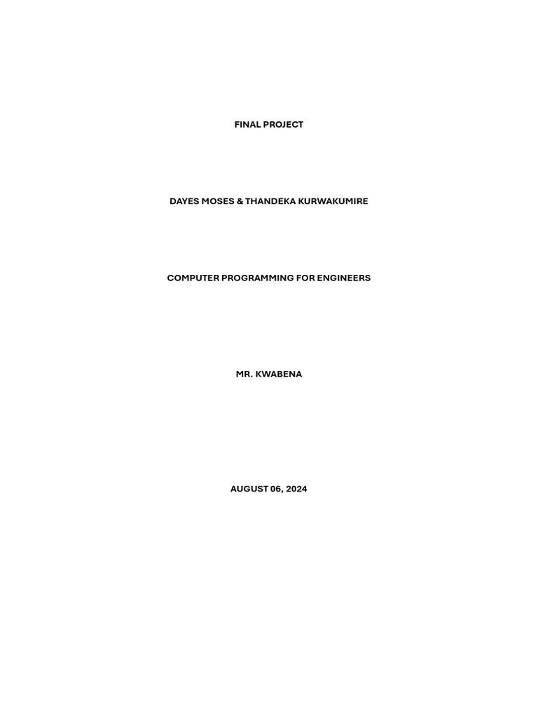 Final Project Reflection | PDF | Computer Programming | Computer Program