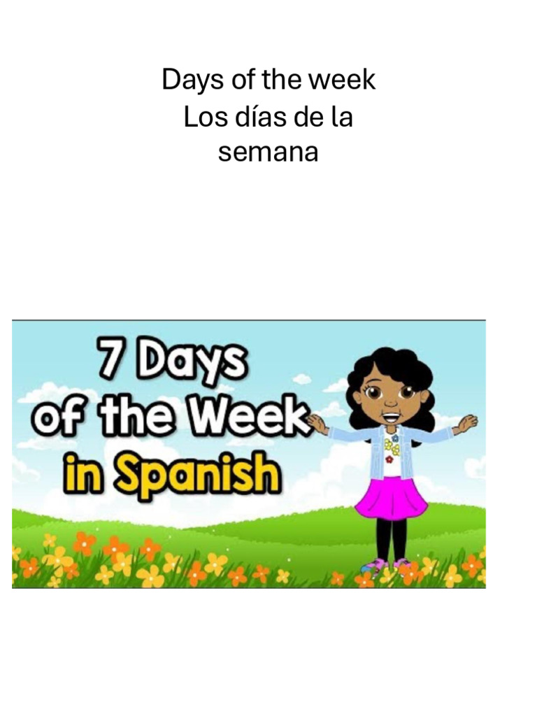 Days+of+the+week | PDF
