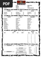 RPG Character Sheet Template | PDF | Psychology | Cognitive Science