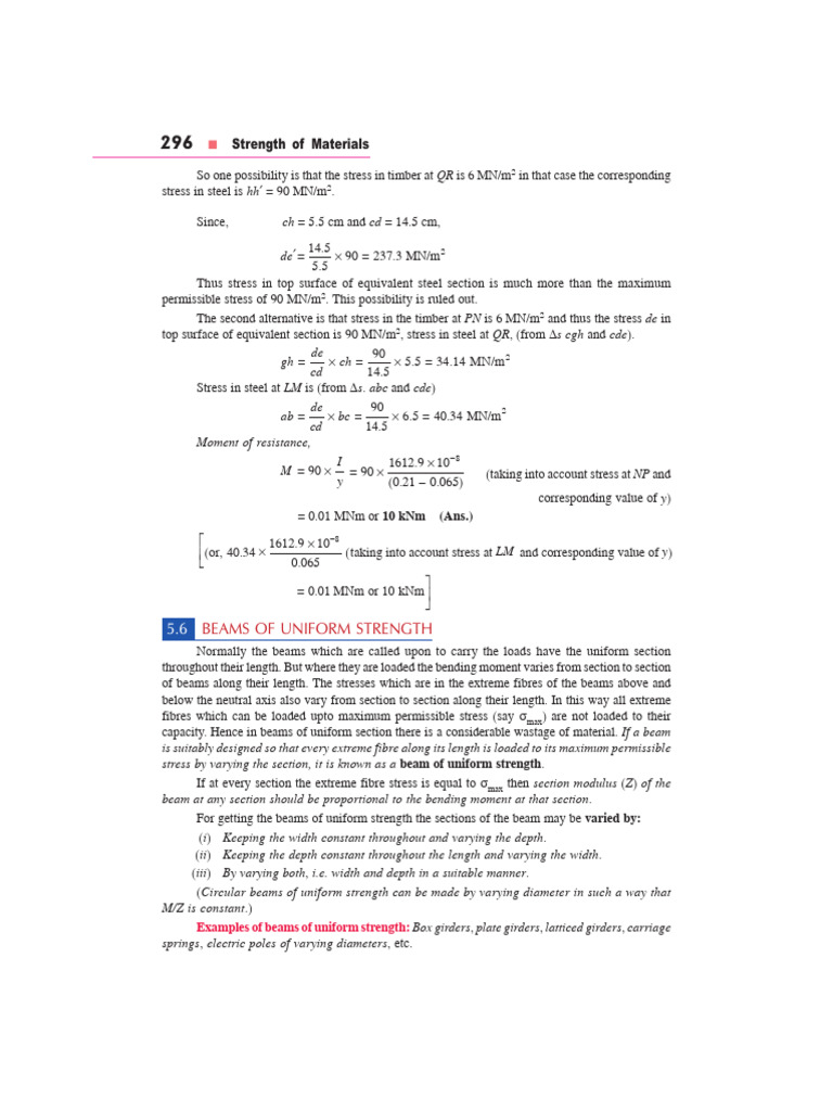 SM by Rk Raz-8 | PDF | Beam (Structure) | Bending