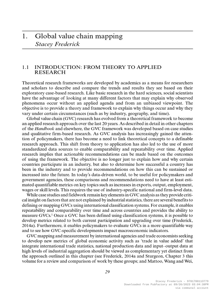 Global Value Chain Mapping | PDF | Textiles | Yarn