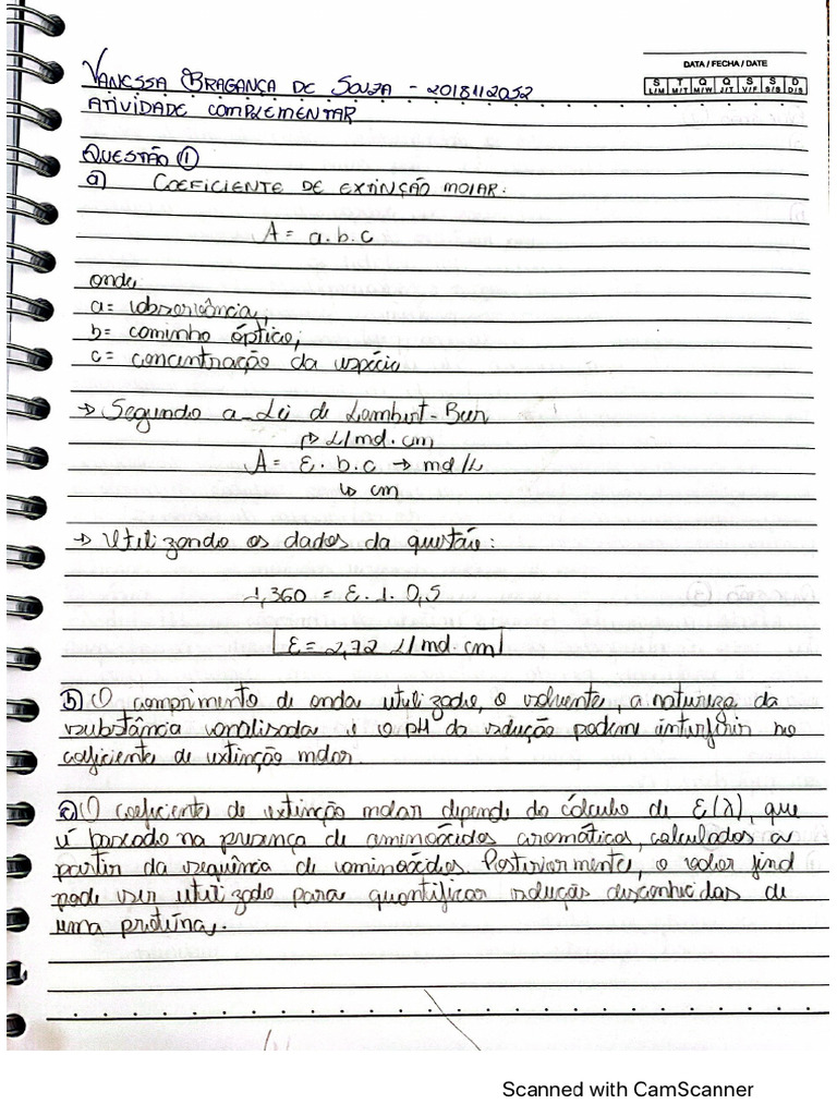 Atividade Complementar | PDF