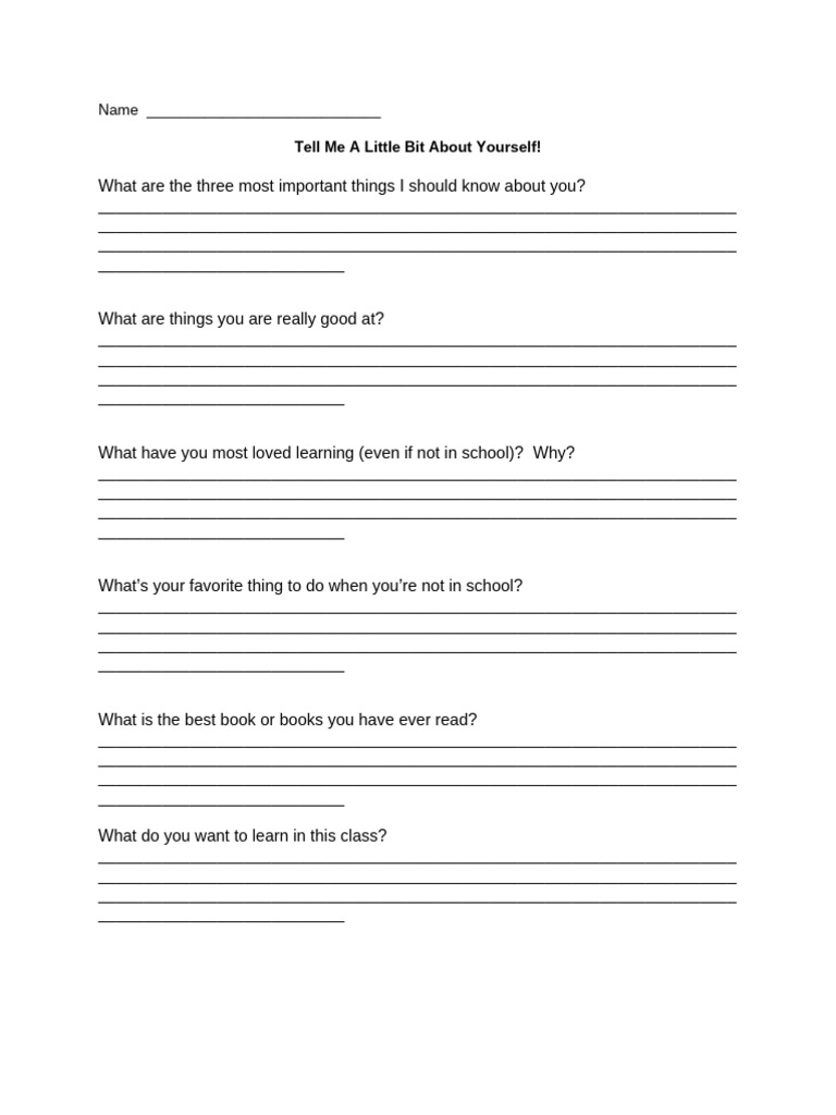Student Self-Reflection Questionnaire | PDF