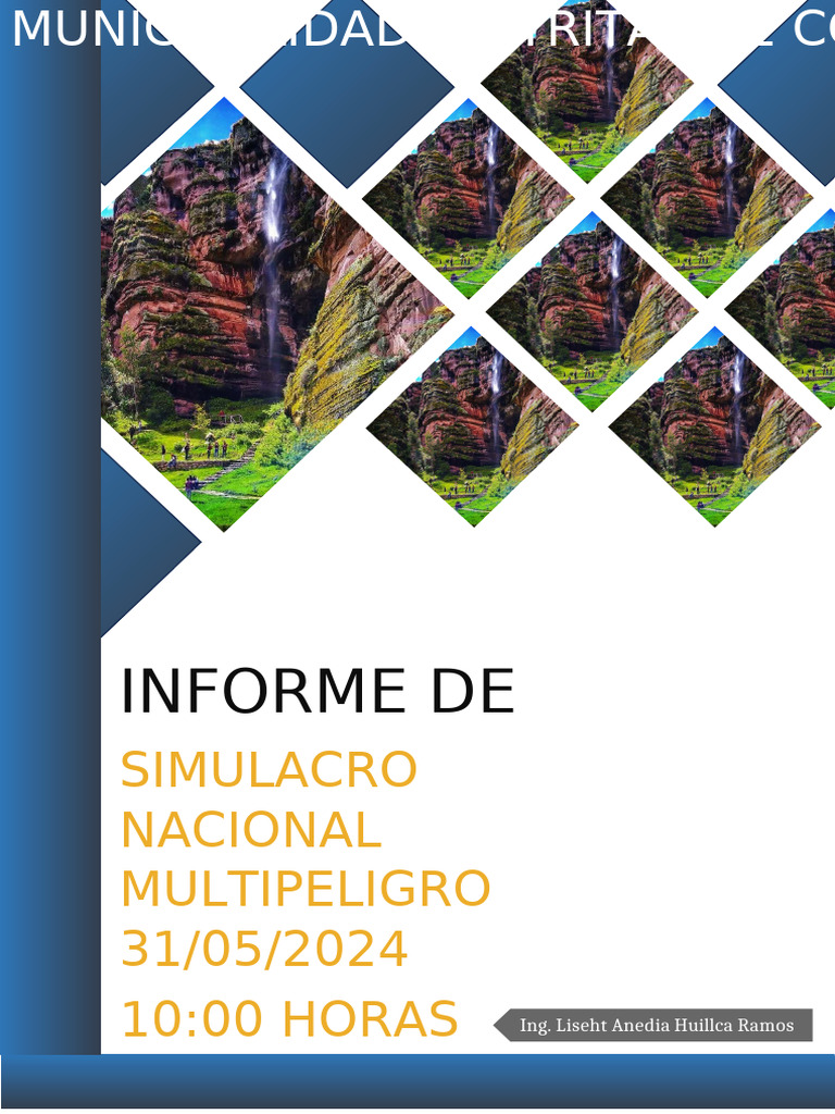 Portada Informe Simulacro | PDF