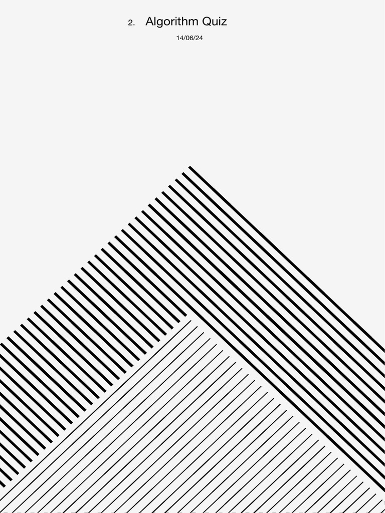 2. Algorithm Quiz | PDF