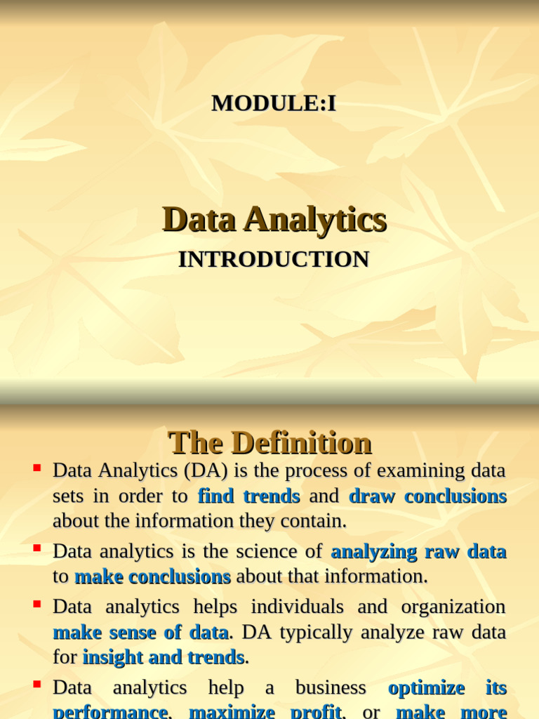 Module I(Introduction) Part I (1) | PDF | Apache Hadoop | Big Data