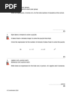 Forming Algebraic Expressions Practice | PDF