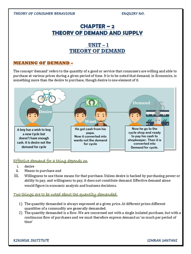 Economics Students' Demand Guide | PDF | Demand | Goods